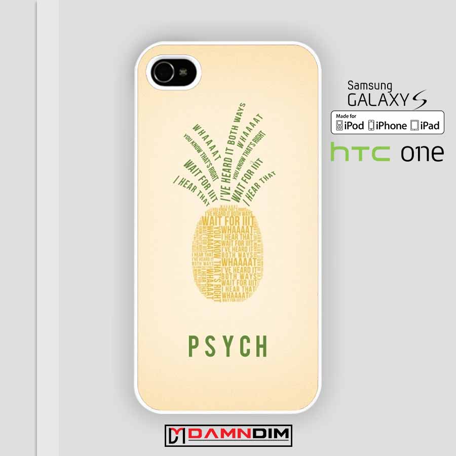 psych quote pineapple iphone case
