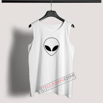 Tank Top Alien Face - damndim.com