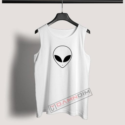 Tank Top Alien Face - damndim.com