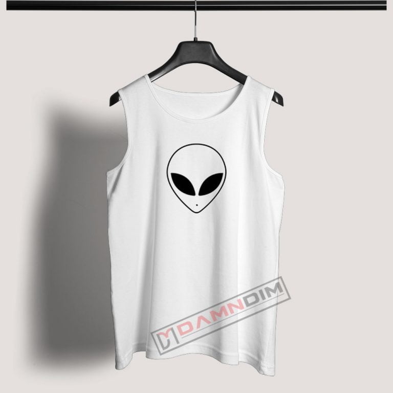 Tank Top Alien Face - damndim.com