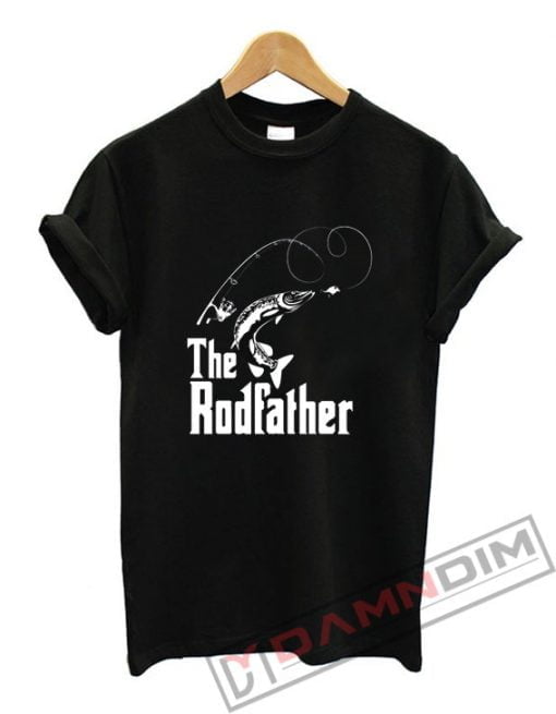 The Rodfather Fish Shirt - damndim.com - Funny Graphic Tees - Damndim.com