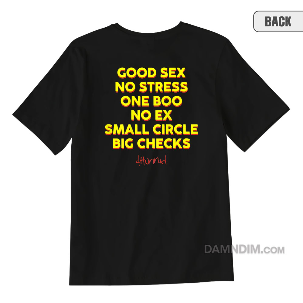 Good sex no stress one boo no ex small circle big checks Shirt