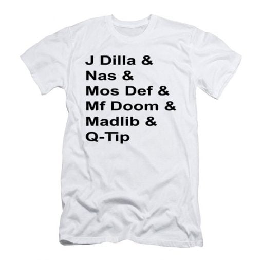 J Dilla Nas Mos Def Mf Doom Madlib T Shirt Unisex - Damndim.com