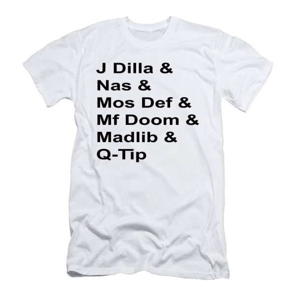 J Dilla Nas Mos Def Mf Doom Madlib T Shirt Unisex - Damndim.com