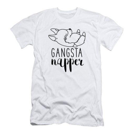 Gangsta Napper Corgi Nap Dog T Shirt Unisex - Damndim.com