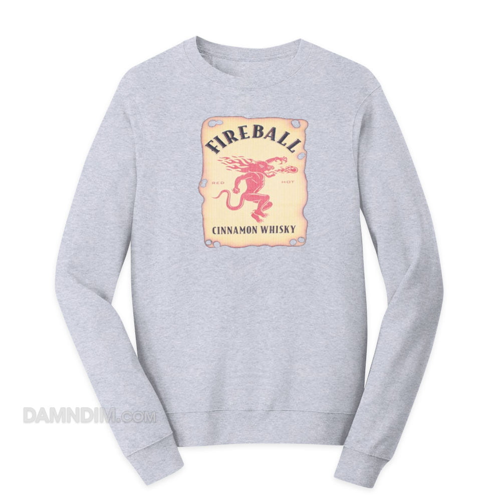 Fireball Cinnamon Whisky Label Hoodie