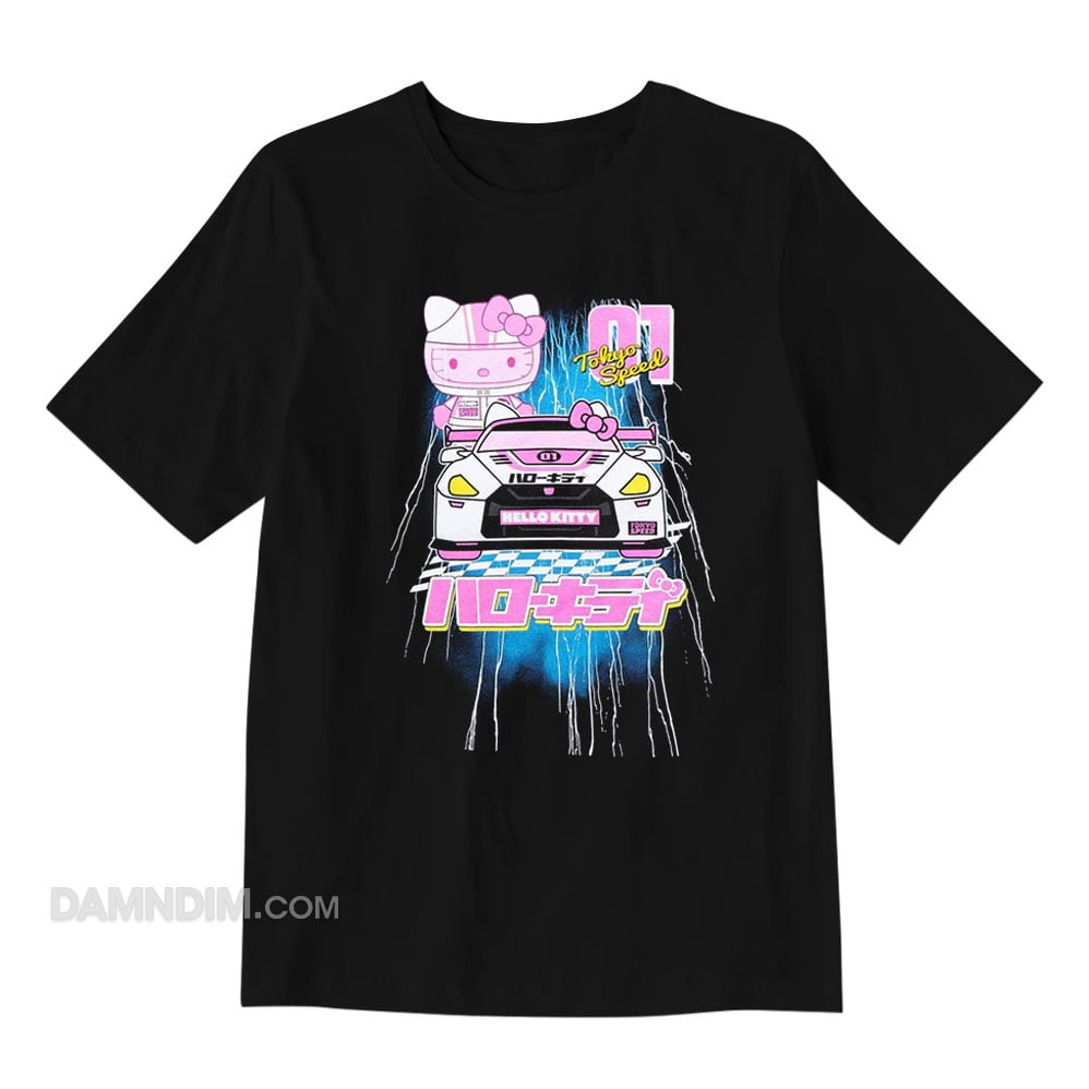 Hello Kitty Tokyo Speed Racing T-Shirt - Damndim.com