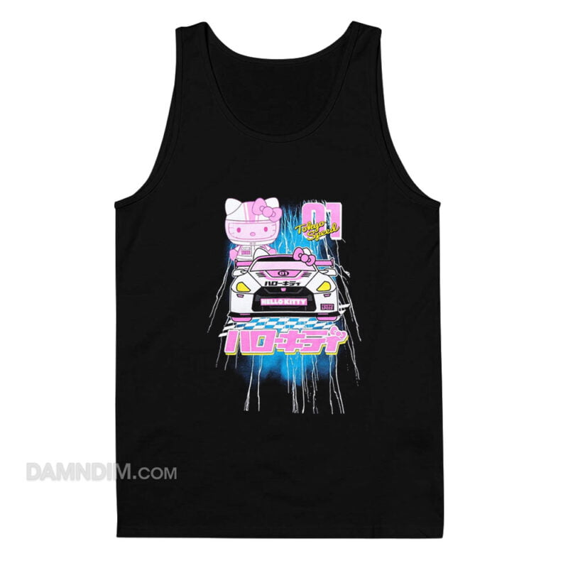 Hello Kitty Tokyo Speed Racing T-Shirt - Damndim.com