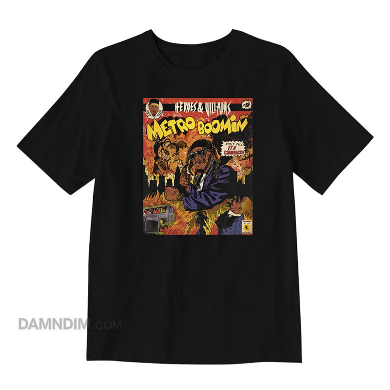 Metro Boomin Heroes and Villains T-Shirt - Damndim.com