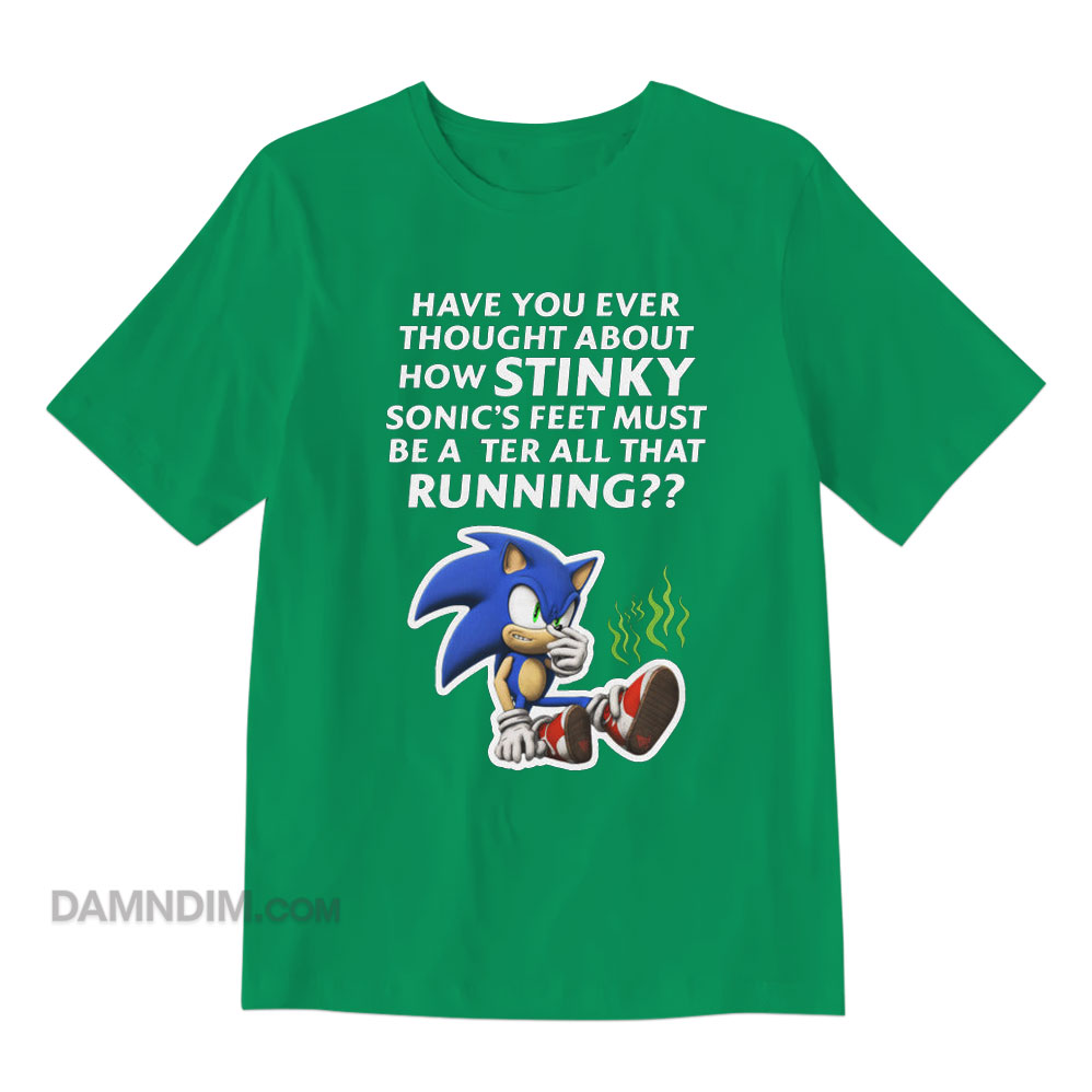 Sonic's Stinky Feet T-Shirt - Damndim.com