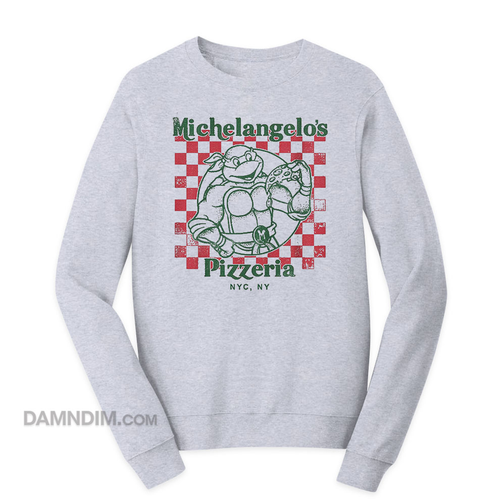 Michelangelo's Pizzeria NYC TMNT Sweatshirt