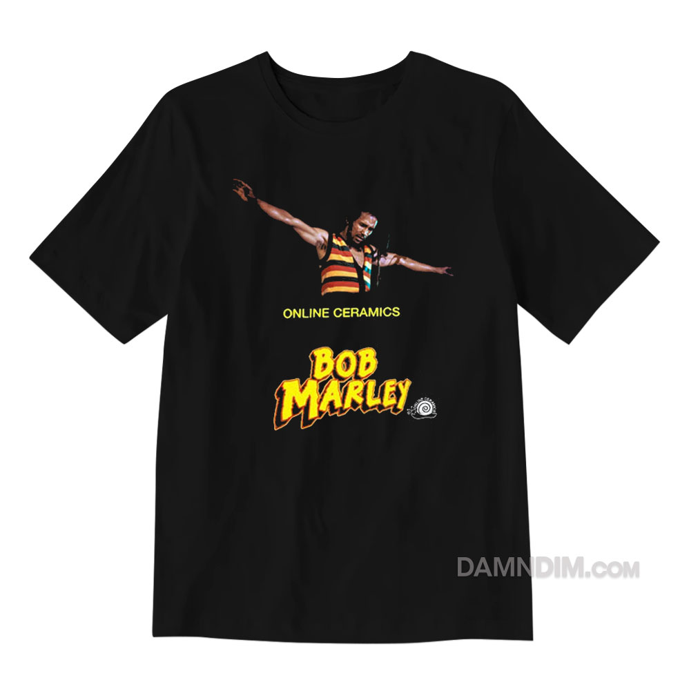 Online Ceramics Bob Marley T Shirt