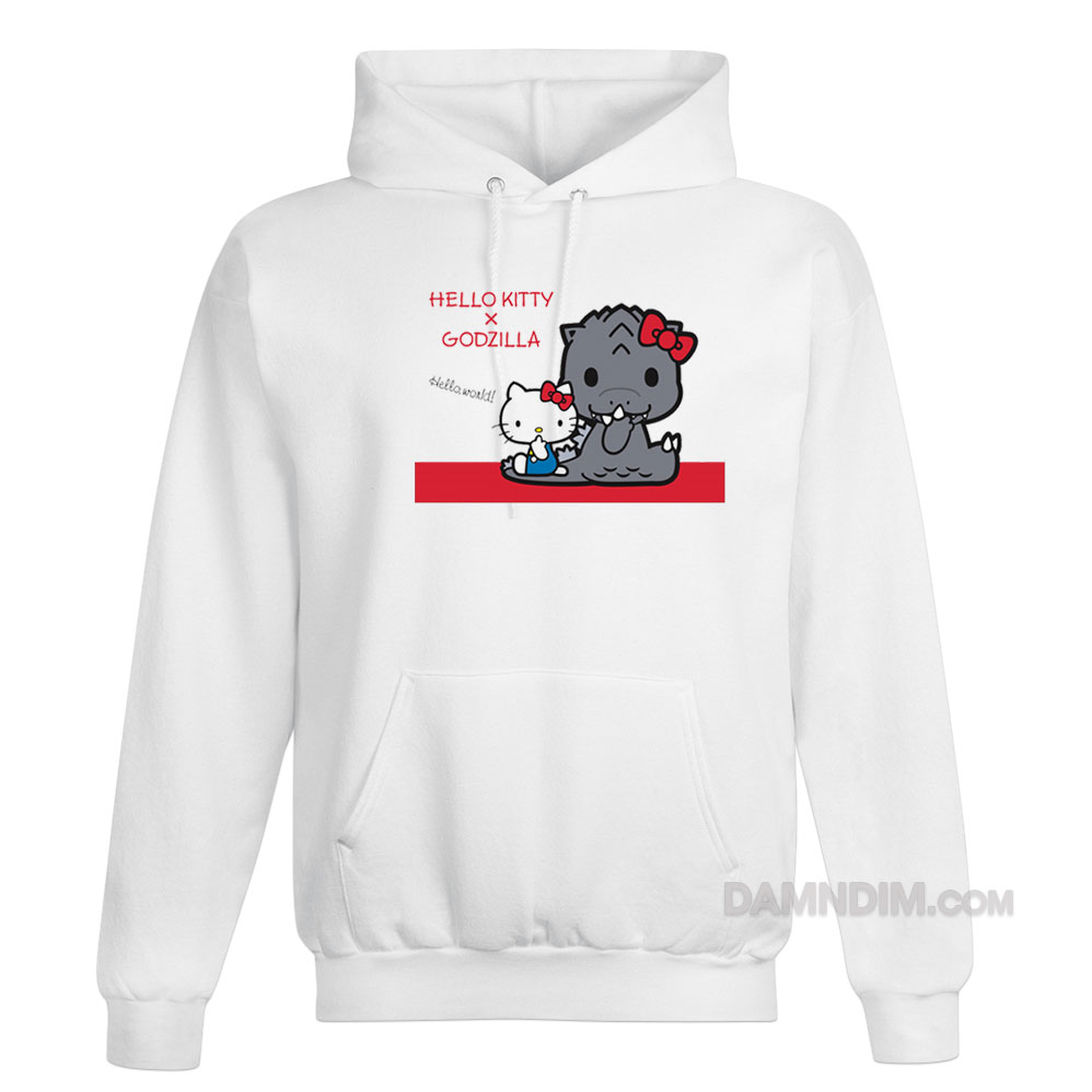 Godzilla vs Hello Kitty Hoodie