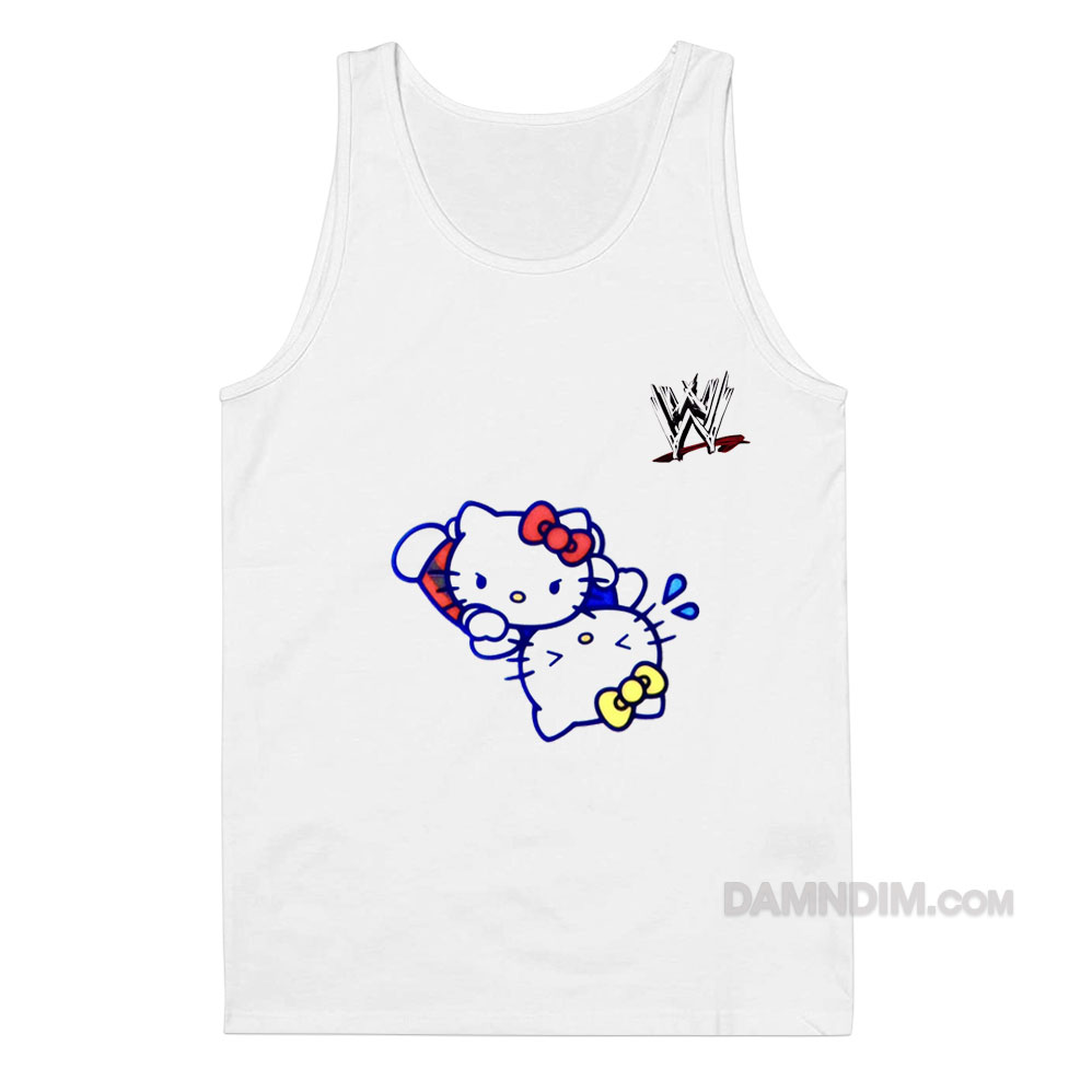 WWF Hello Kitty Wrestling Tank Top