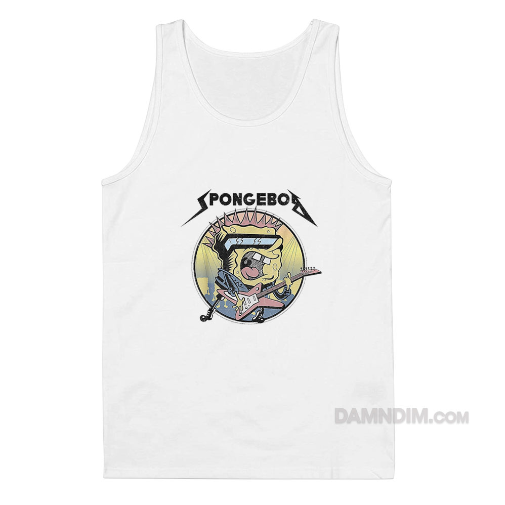 SpongeBob SquarePants Heavy Metal Rock Tank Top