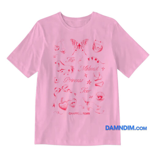 Chappell Roan Midwest Princess 2024 Tour T-Shirt