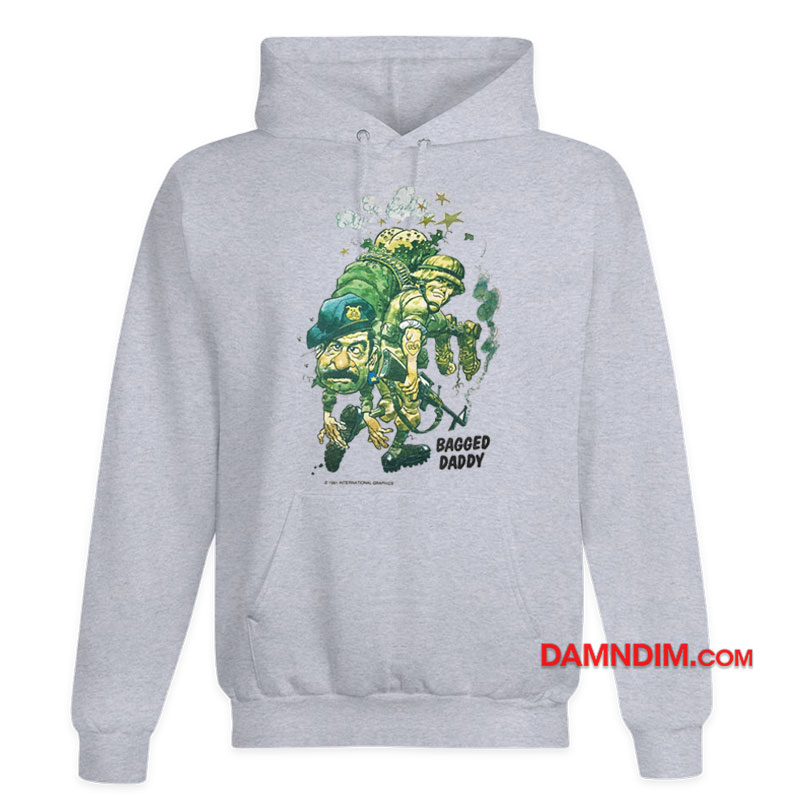 Vintage 1991 Saddam Hussein Bagged Daddy Hoodie