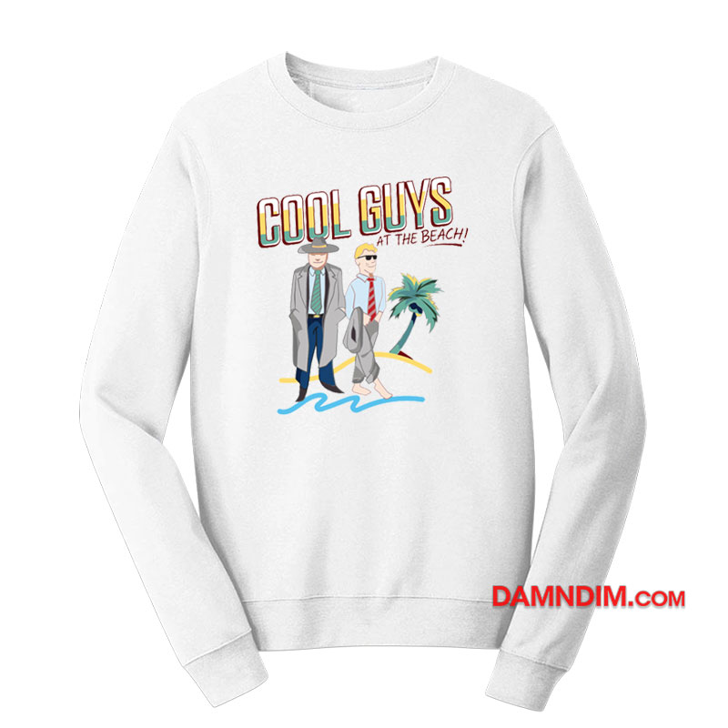 Cool Guys At The Beach 1980 Sweatshirt