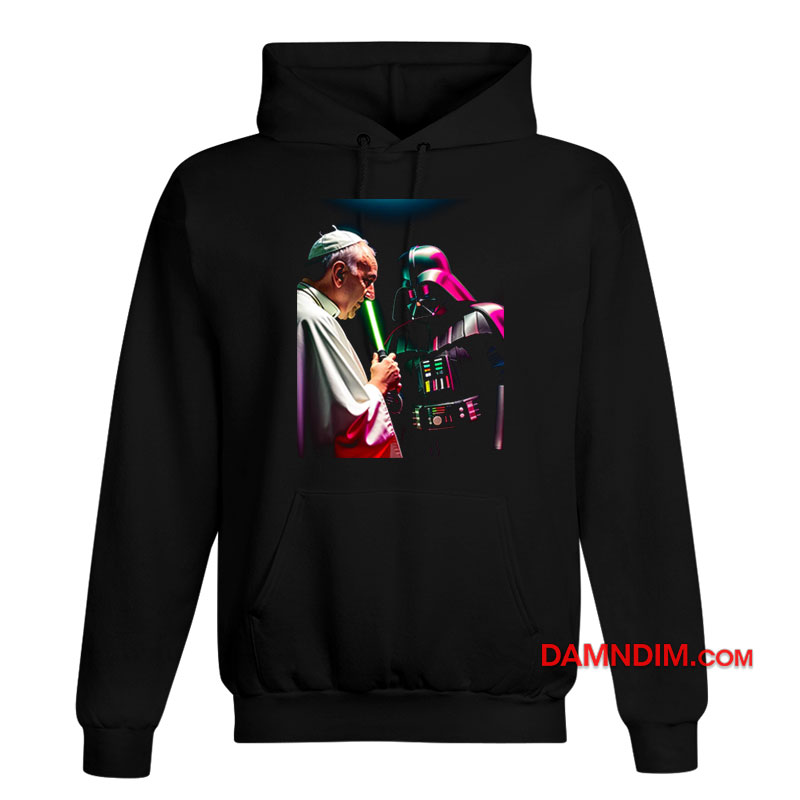 Pope Francis vs Darth Vader Hoodie