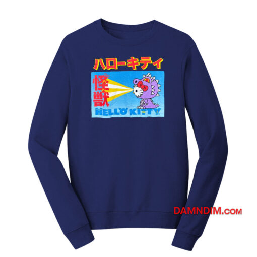 Hello Kitty Monster Godzilla Dragon Cute Sweatshirt