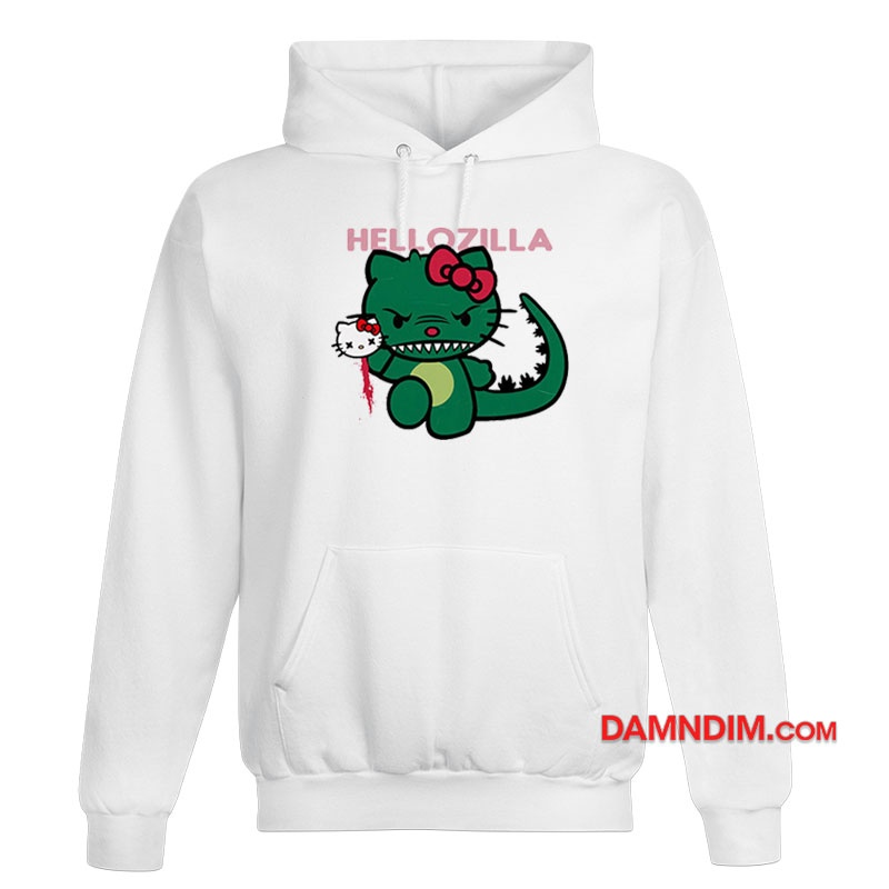 Hellozilla Hello Kitty Godzilla Hoodie